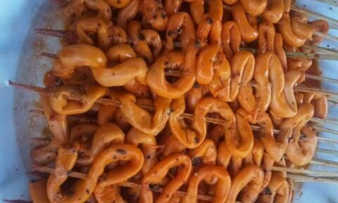 Isaw Recipe, Grilled Chicken Intestine Recipe/FilipinoEggrolls